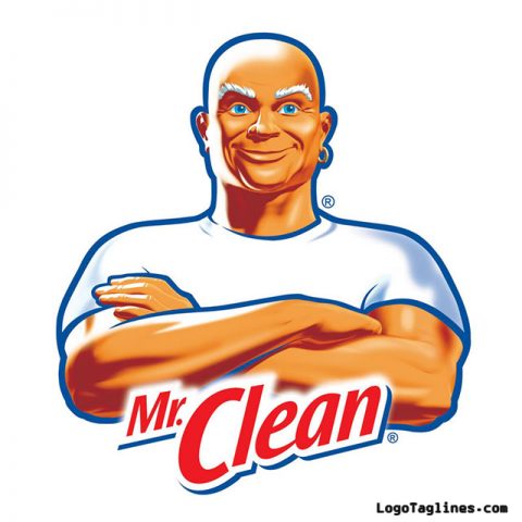Mr. Clean Logo and Tagline - Slogan - Owner