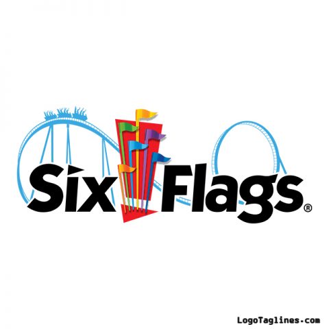 Six Flags Logo and Tagline - Slogan - Founder