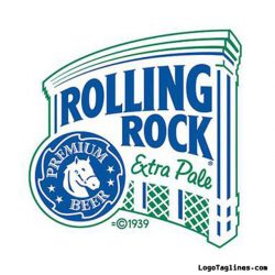 Rolling Rock Logo and Tagline - Slogan - Manufacturer - Market