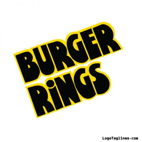 Burger Rings Logo and Tagline - Slogan - Owner