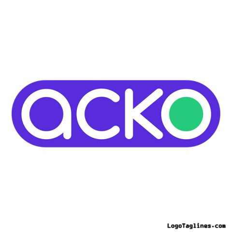 Acko General Insurance Logo and Tagline - Slogan